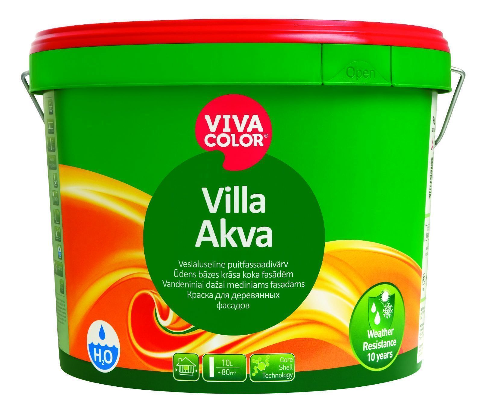 VÄRV VILLA AKVA VALGE 9L A MATT - Bauhof