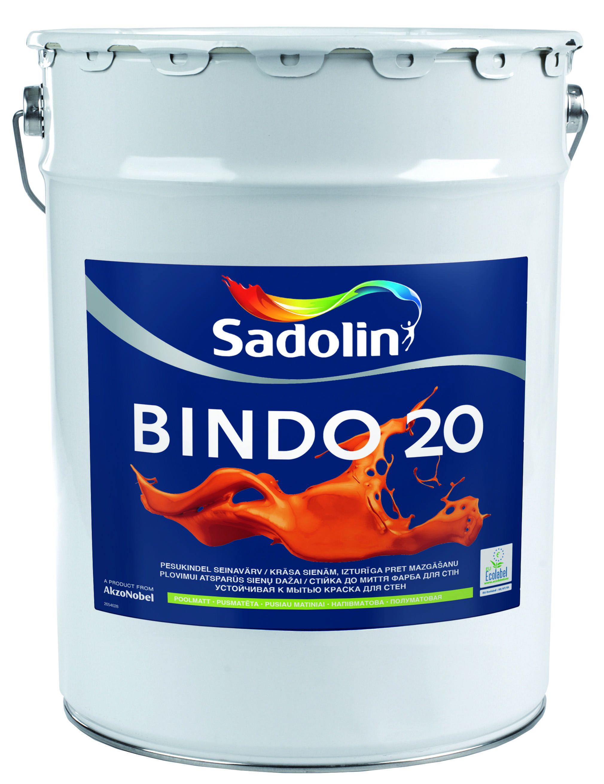 SEINAVÄRV SADOLIN BINDO 20 20L VALGE POOLMATT - Bauhof