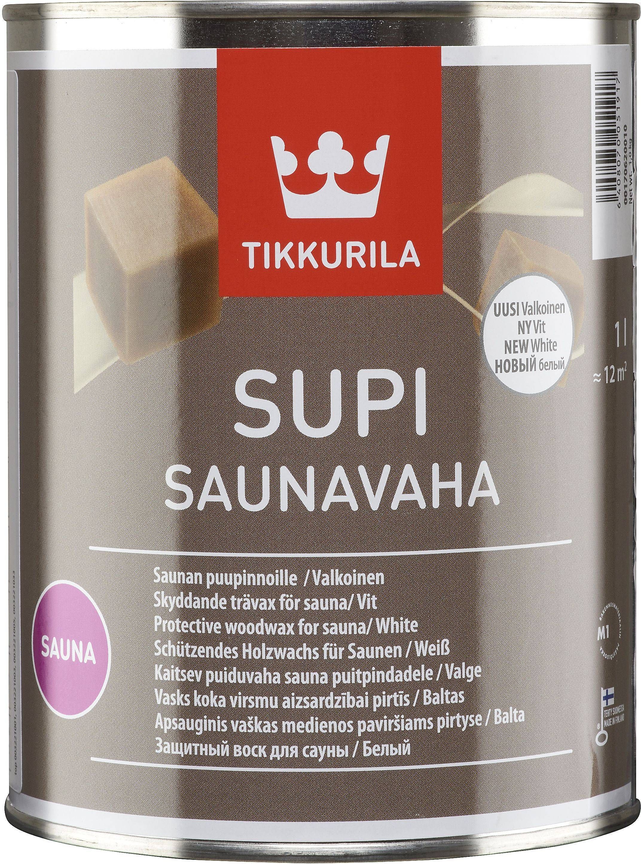 SAUNAKAITSEVAHEND TIKKURILA SUPI SAUNAVAHA 1L VALGE - Bauhof