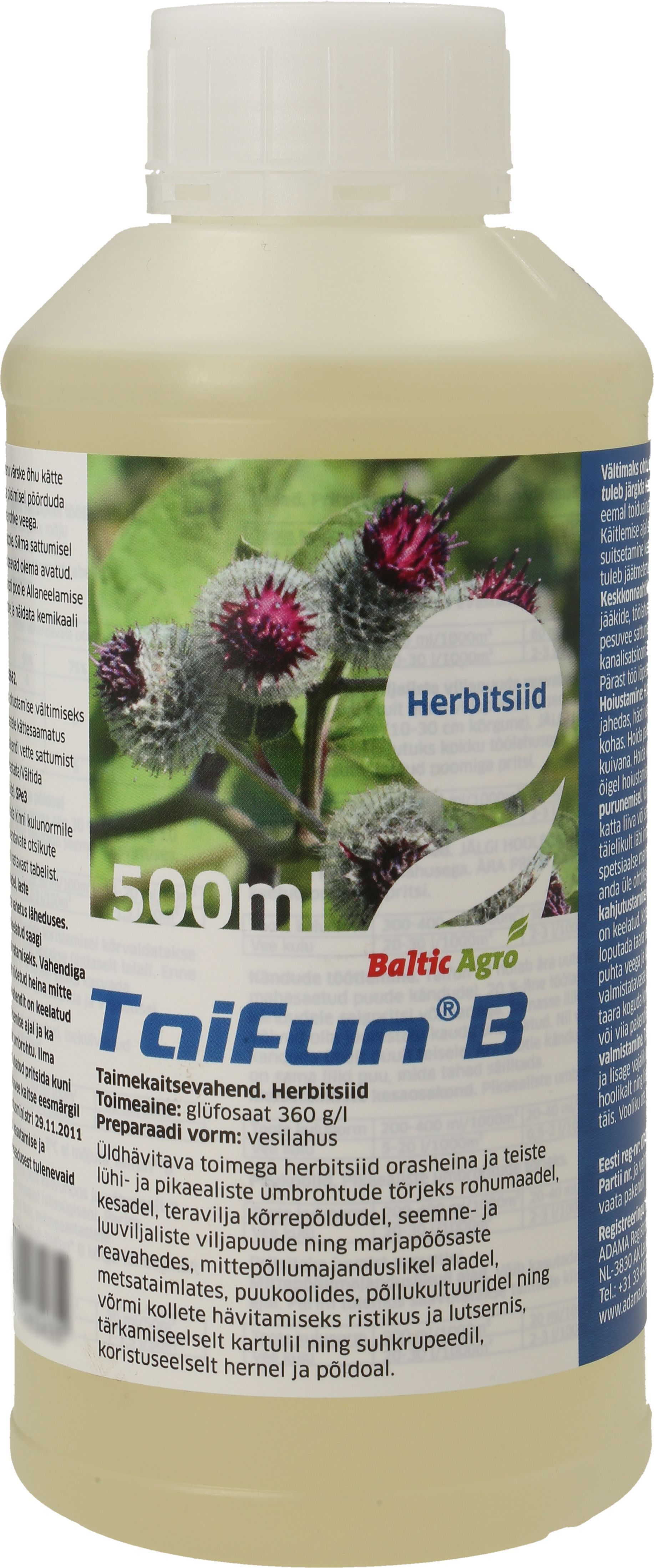 HERBITSIID BALTIC AGRO TAIFUN B 500ML - Bauhof