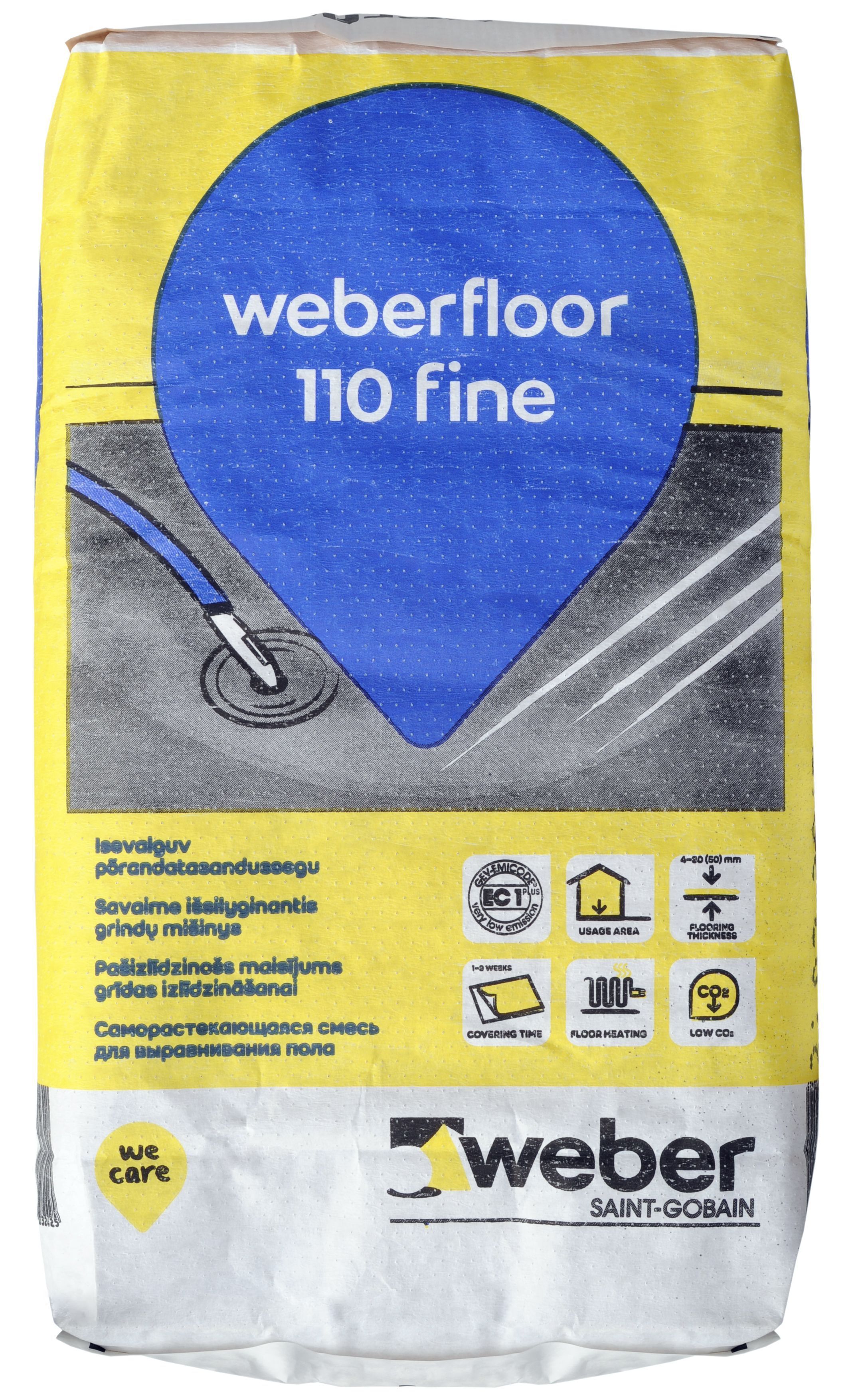 PÕRANDASEGU WEBER FLOOR 110 FINE 20KG - Bauhof