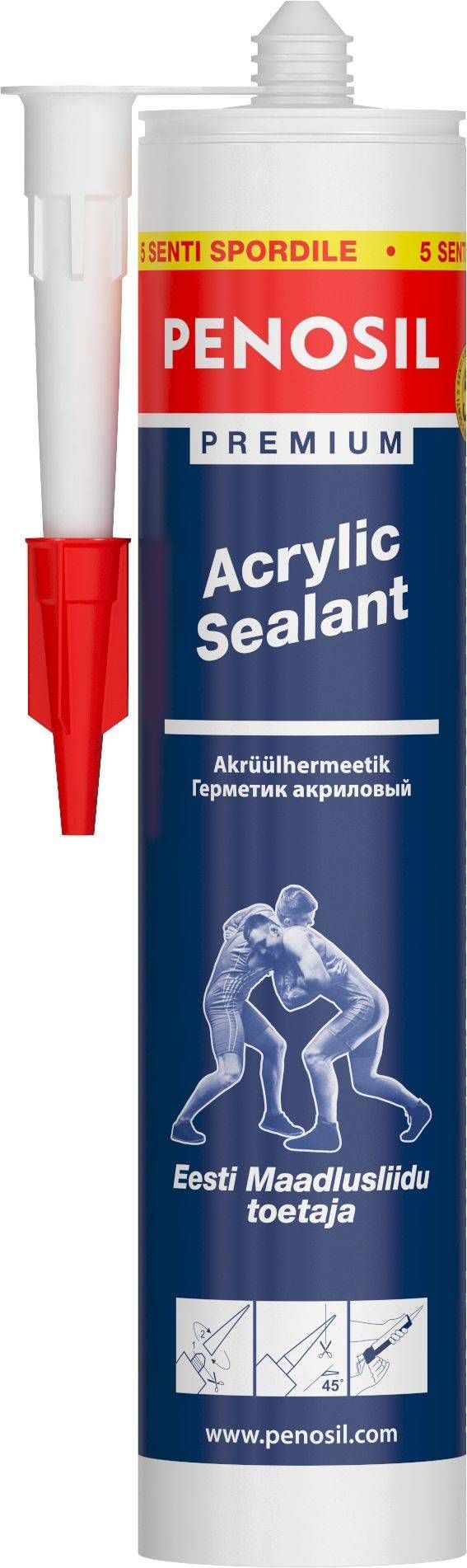 HERMEETIK PENOSIL PREMIUM ACRYLIC SEALANT 310ML - Bauhof