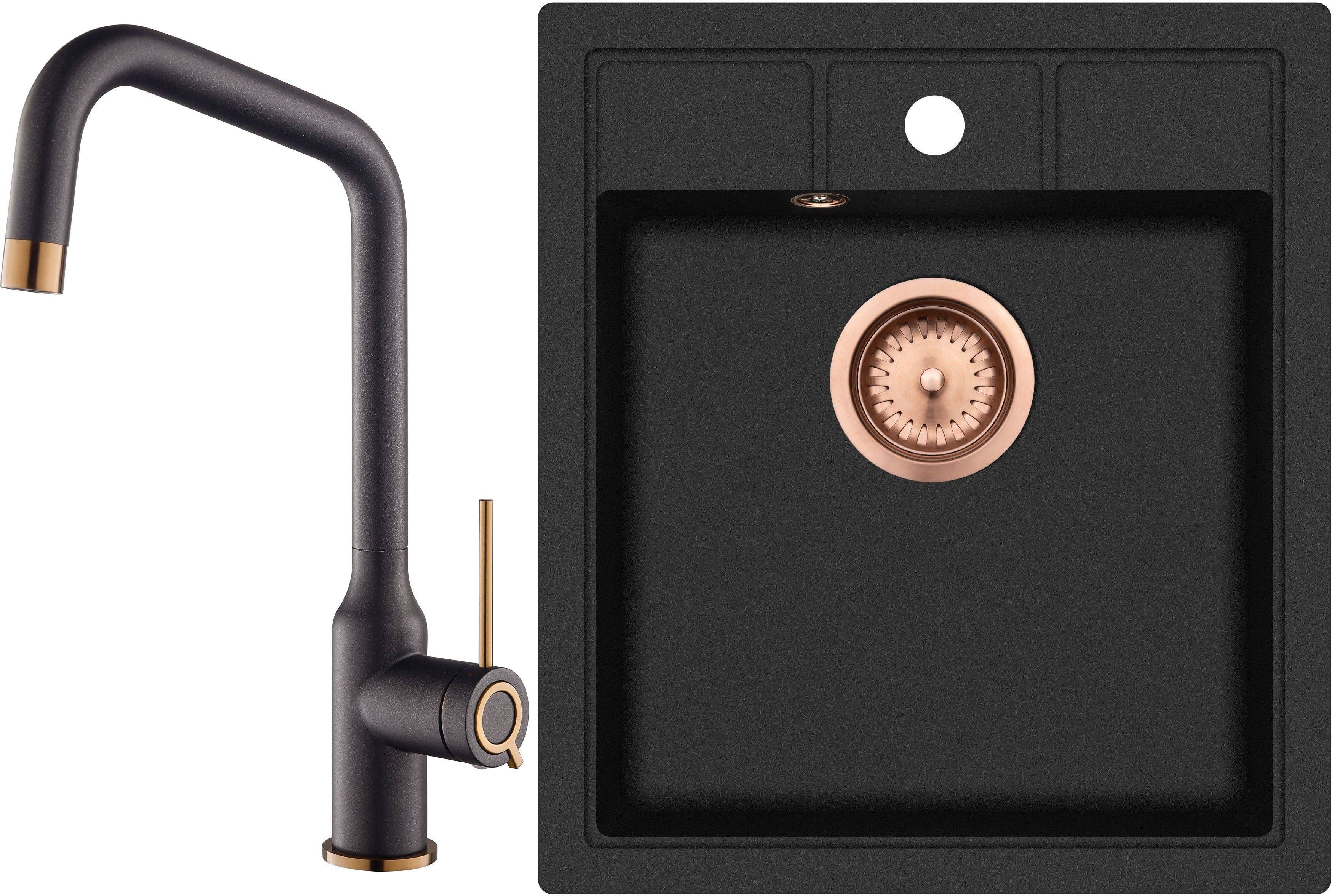 VALAMU JA SEGISTI KOMPLEKT AQUASANITA GRANIIT MUST-VASK - Bauhof