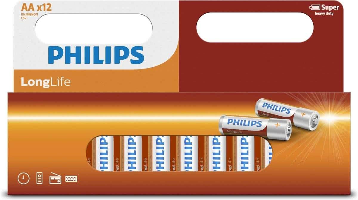 PATAREI PHILIPS R6 AA ZN 12TK LONGLIFE - Bauhof